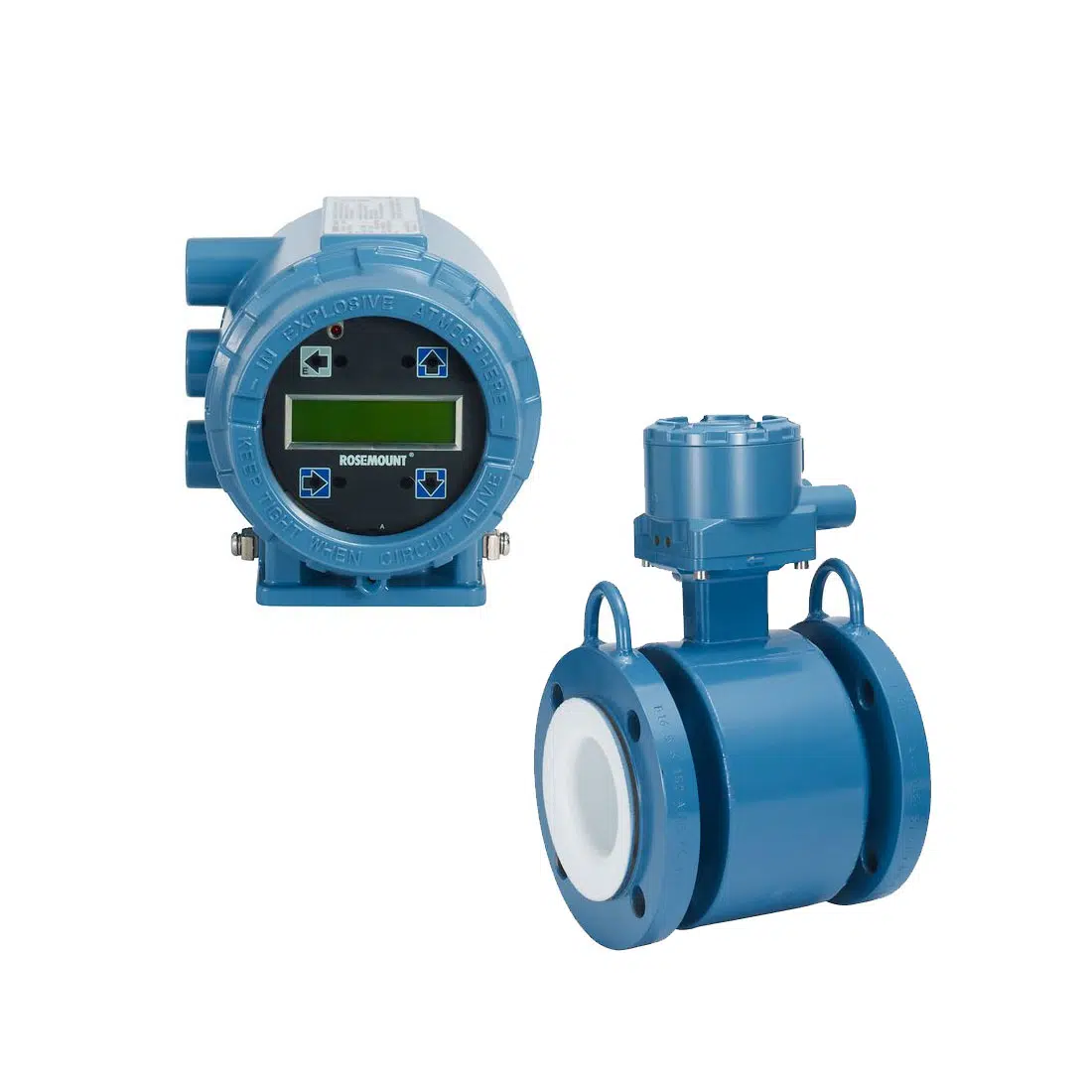 Rosemount 8732E Transmitter and 8705200 Sensor | Flanged Magnetic Flow ...